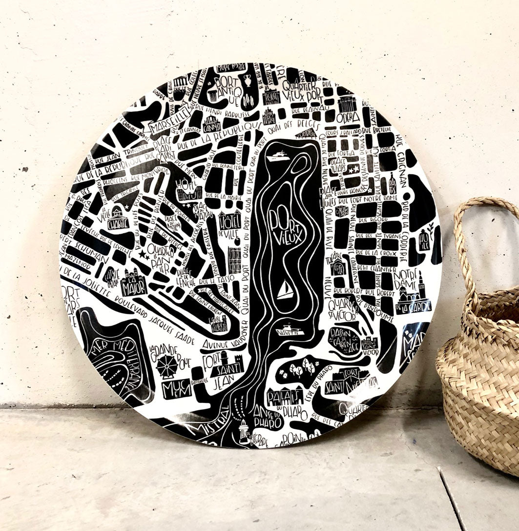 PLATEAU ROND "Marseille" – TOKIKO : L'Art du Plan